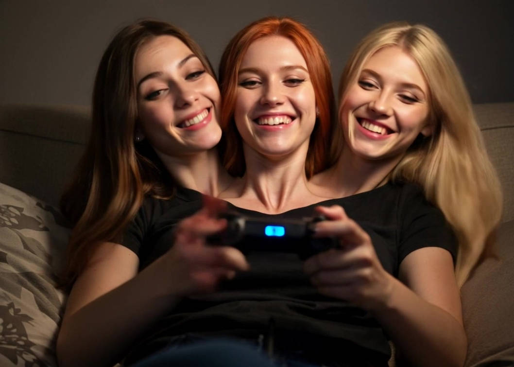 Girls Night In: Gaming Time by hypergenetik on DeviantArt