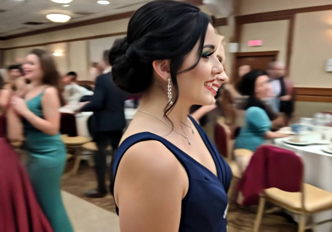 Prom 2025: Maria and Ella Mingling by hypergenetik on DeviantArt