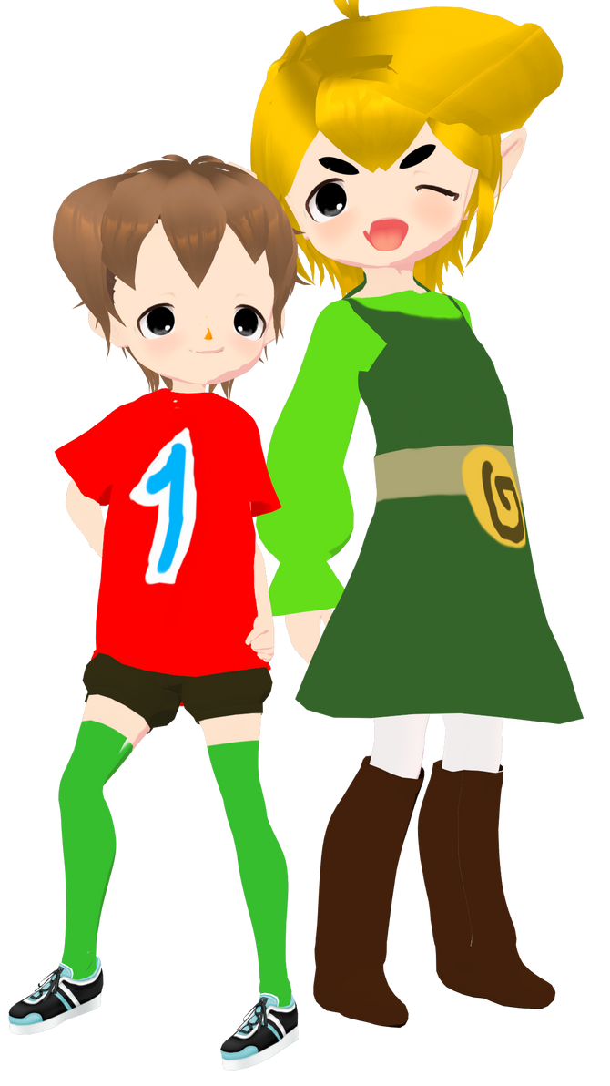 Mmd Toon Link And Villager Version 2 by toonlinkowo21 on DeviantArt