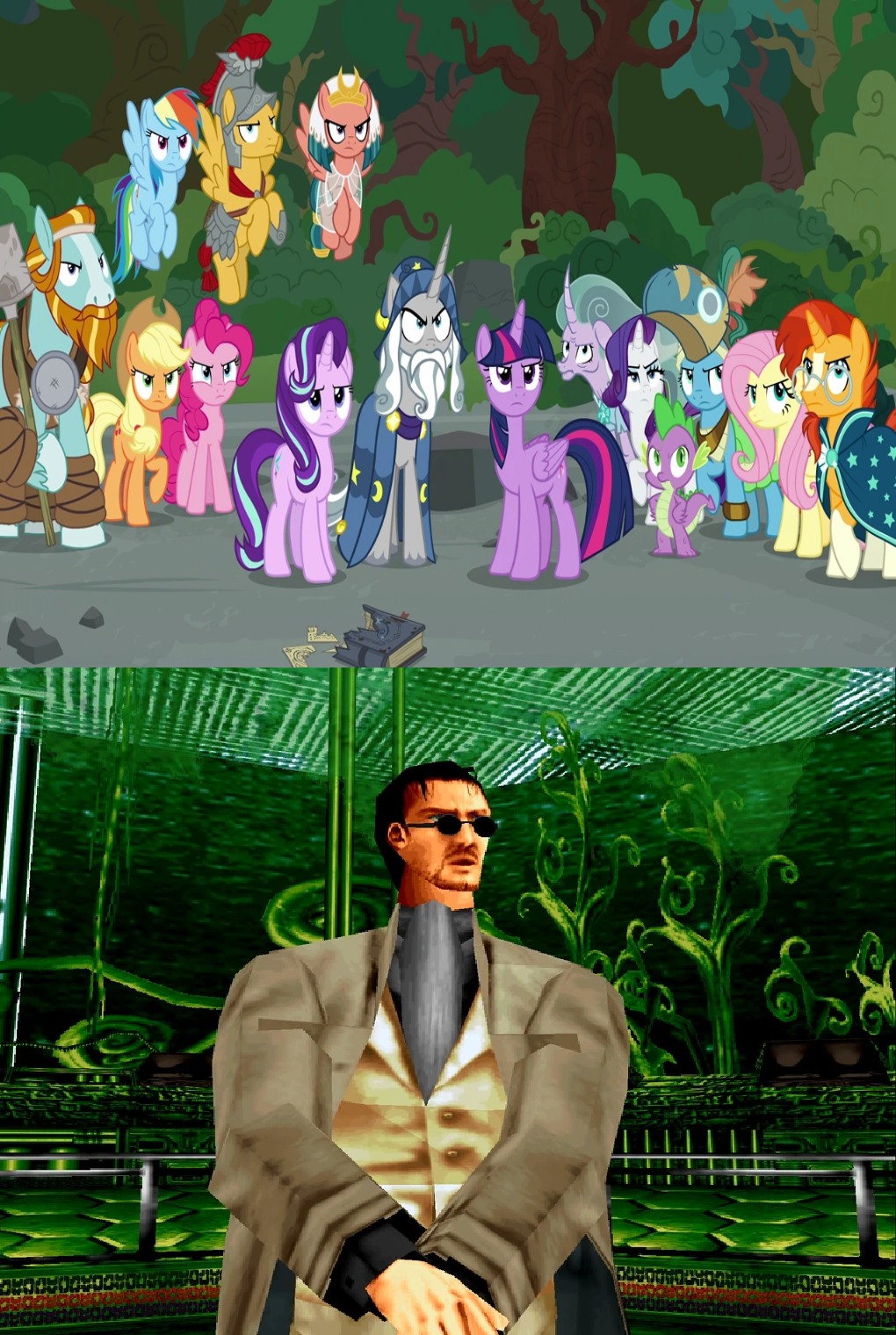 MLP Confronting Dr. Curien by SupremeVincent2022 on DeviantArt