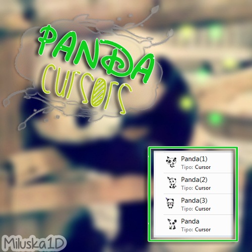 Panda Cursors/ Cursores de Panda {Miluska1D} by Miluska1D on DeviantArt