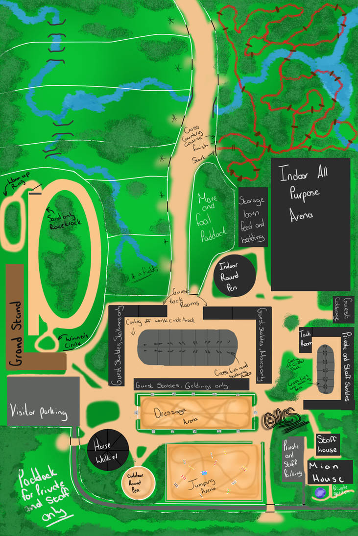 Map of River Creek Stables! by RiverCreekStablesRCS on DeviantArt