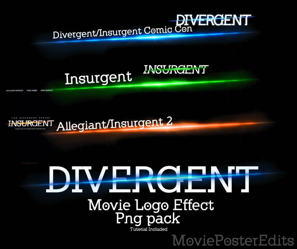 Divergent Logo Effect Png Pack by MoviePosterEdits on DeviantArt