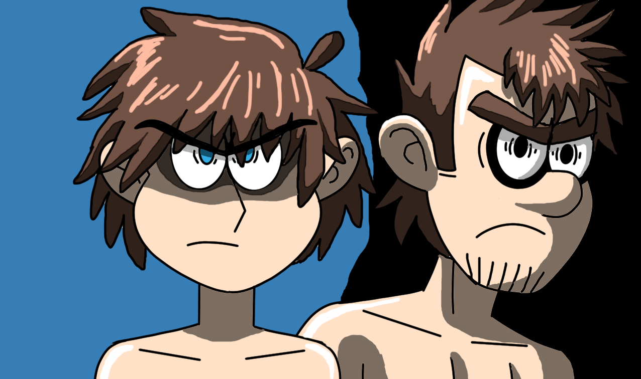 Eugene and Keegan Death Stare by Yeguscus on DeviantArt