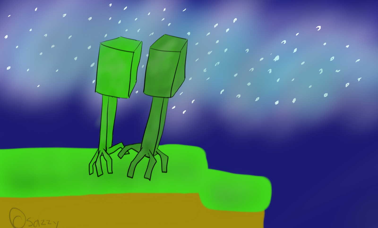 Minecraft Creepers in Love by Sazzywish on DeviantArt