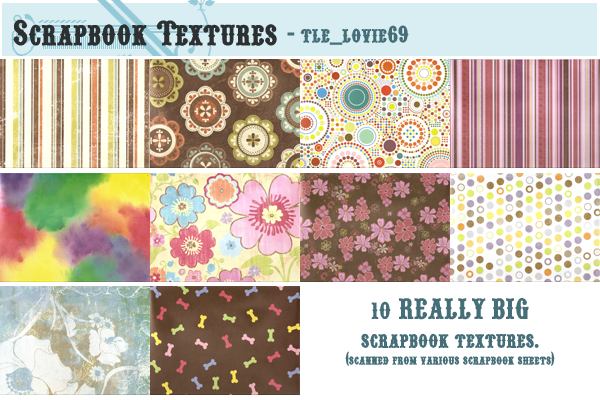 scrapbook textures by hearXtheXsirens on DeviantArt
