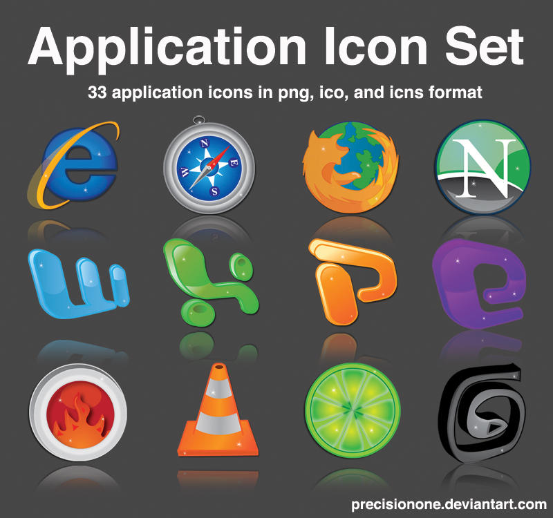 Application Icon Set by precisionone on DeviantArt