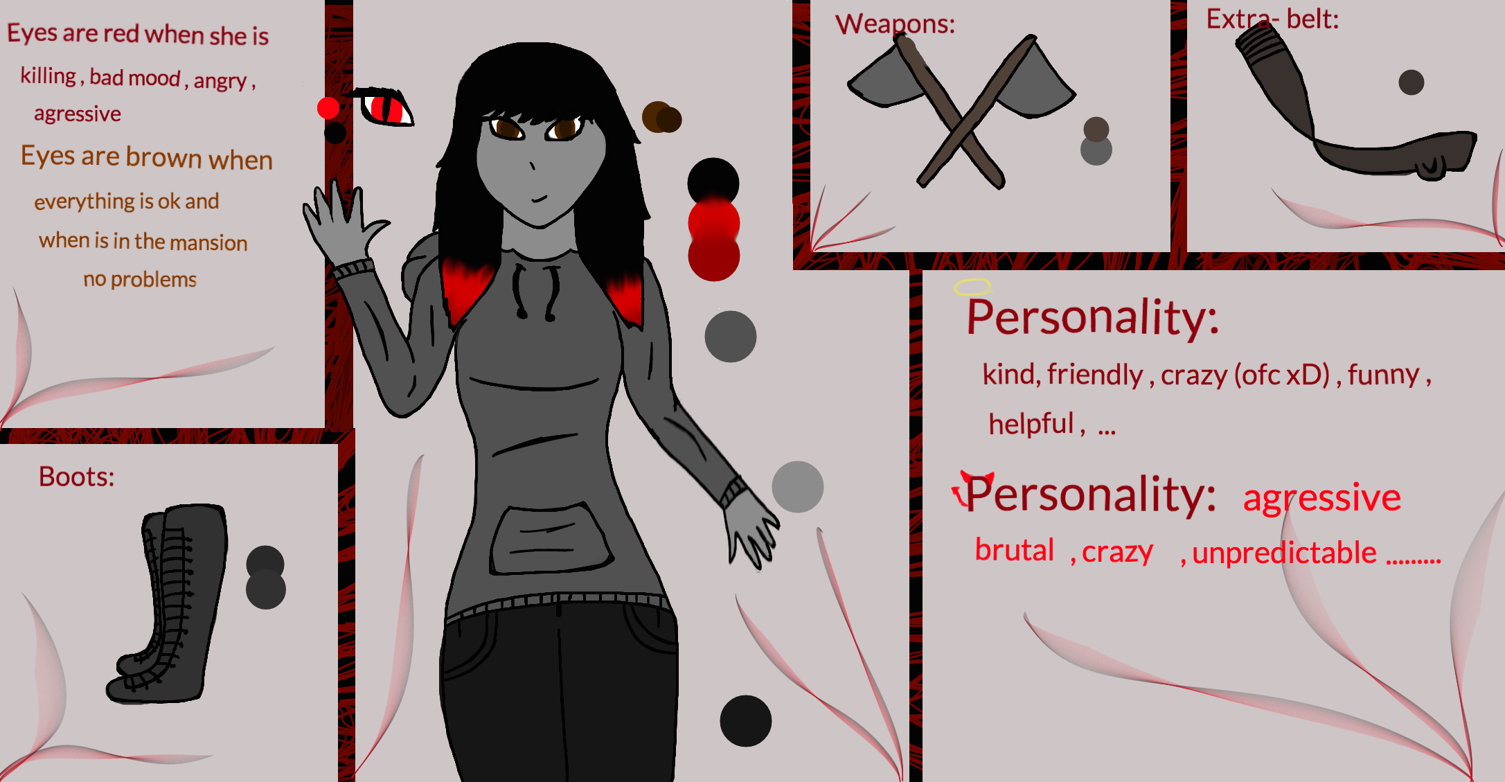 Crazy Mia- ref. sheet by Crywolfix on DeviantArt