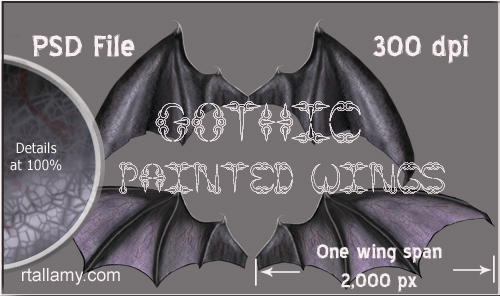 Gothic Wings by Rach-Resources on DeviantArt