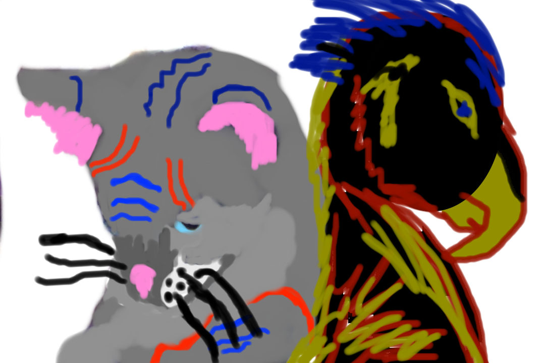 Wisdom Cat and Spirit Bird by lukey5 on DeviantArt