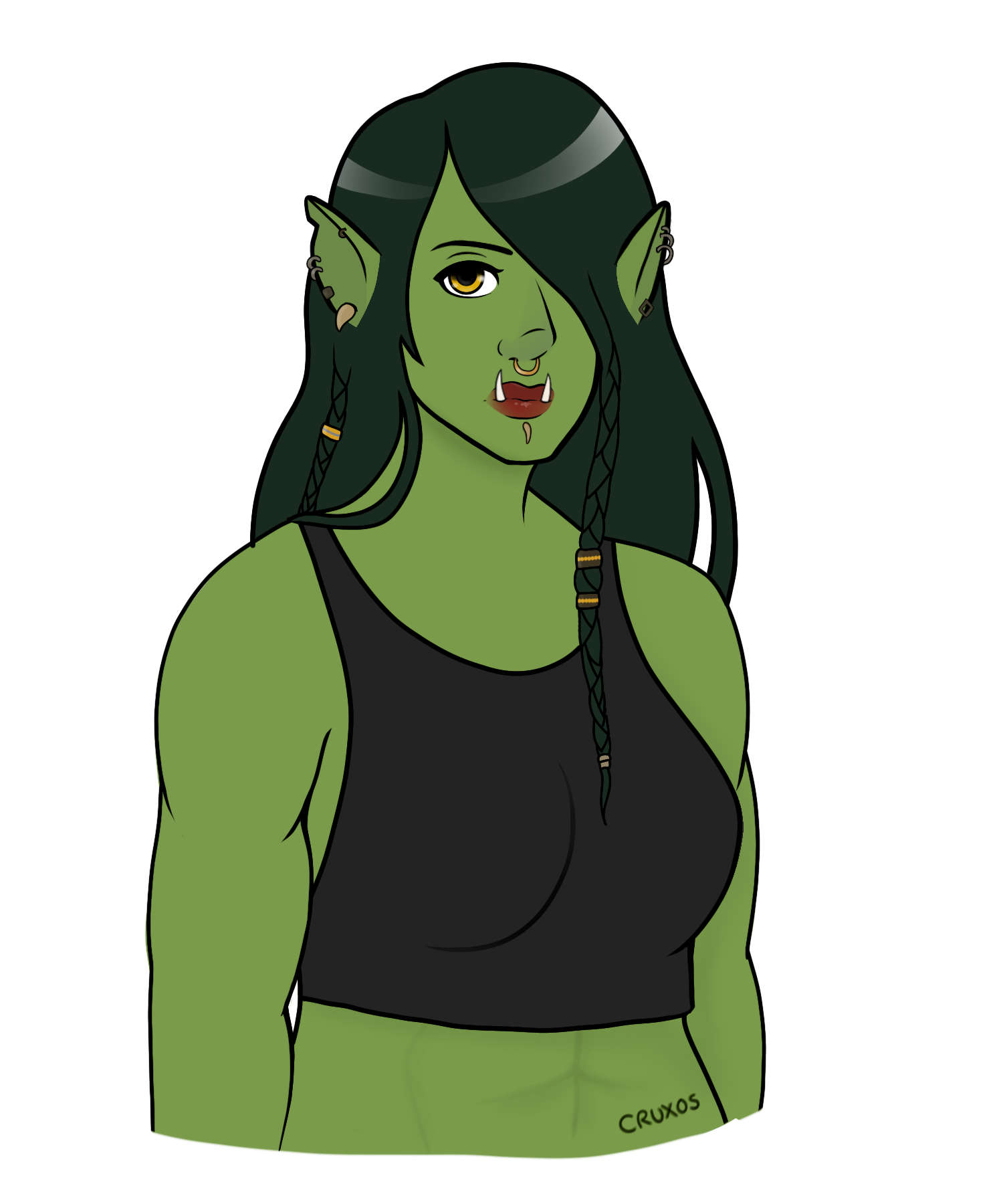Orc Girl By Cruxos On Deviantart 