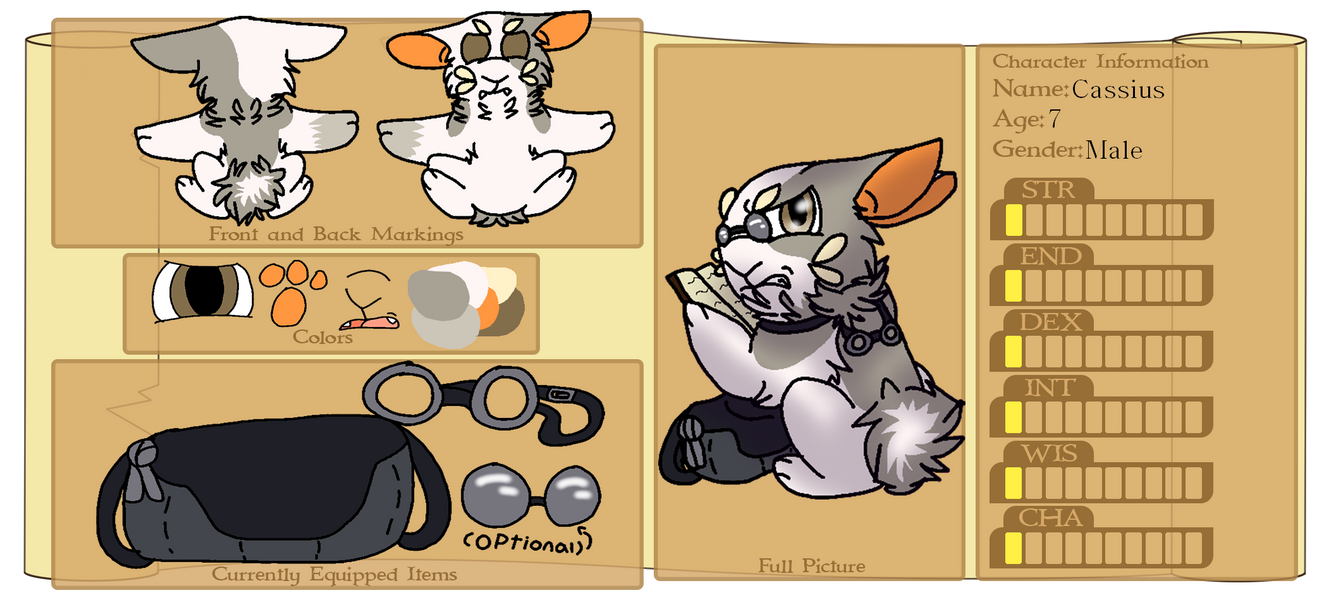 Cassius Reference by Wolflover505 on DeviantArt