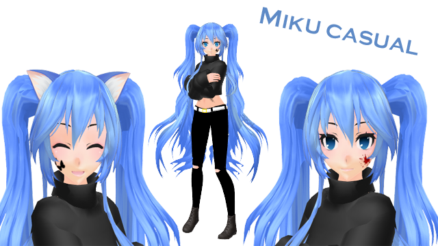 MMD Miku Casual [DL] by mikuyandere13 on DeviantArt