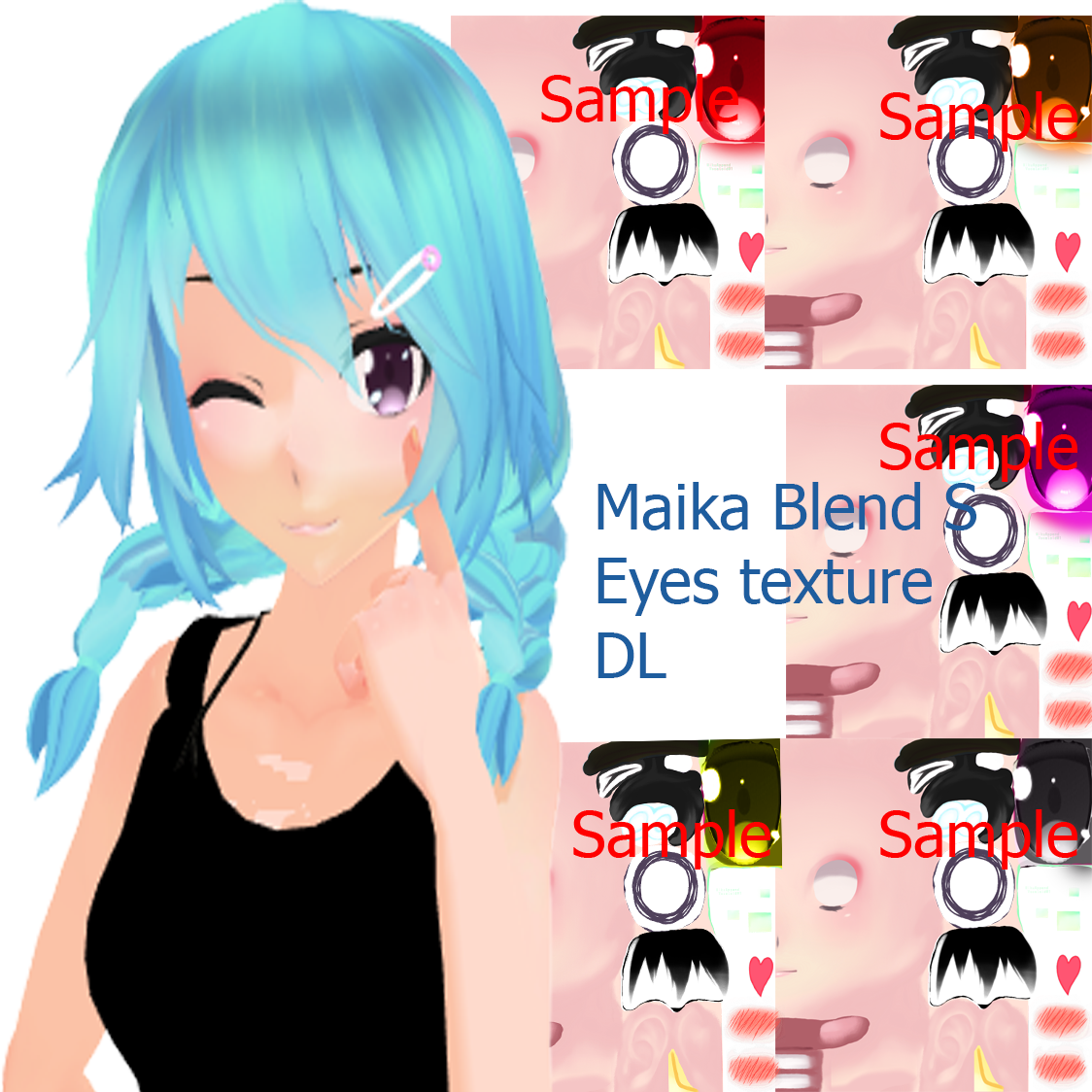 [MMD] Maika eye texture [30 points DL] by mikuyandere13 on DeviantArt