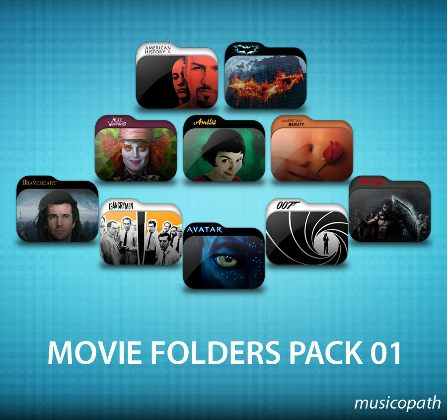 Movie Folders Pack-01 by musicopath on DeviantArt