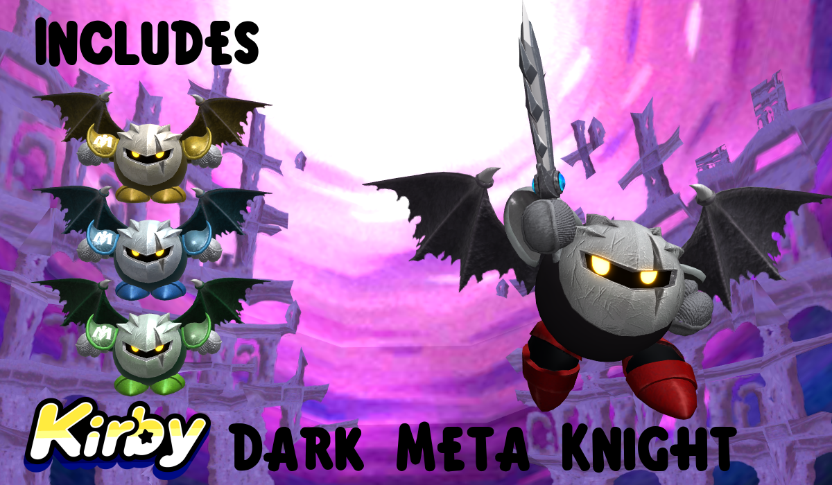[MMD Model DL] Dark Meta Knight by shadowcaellum01 on DeviantArt