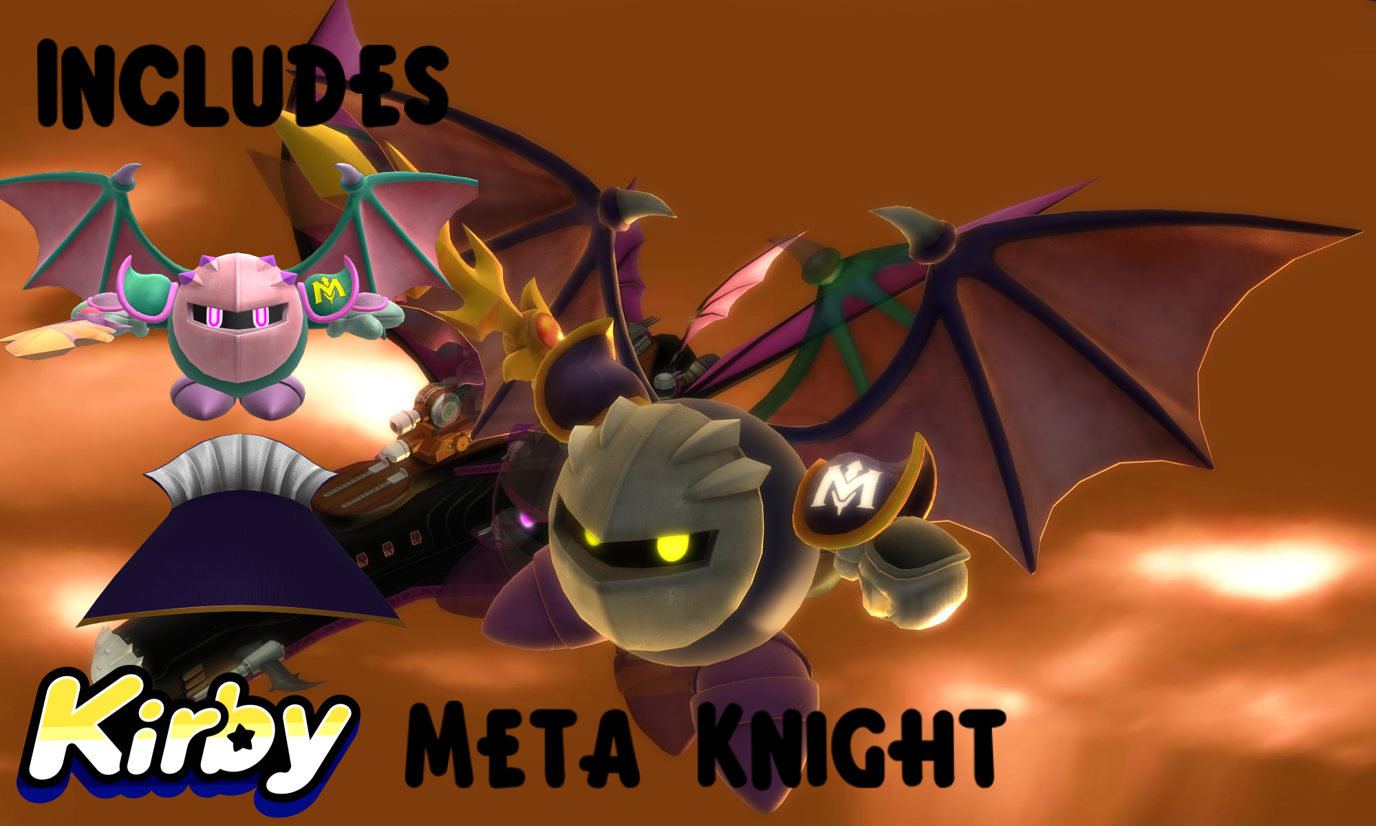 Mmd Model Dl Meta Knight Fl By Shadowcaellum01 On Deviantart