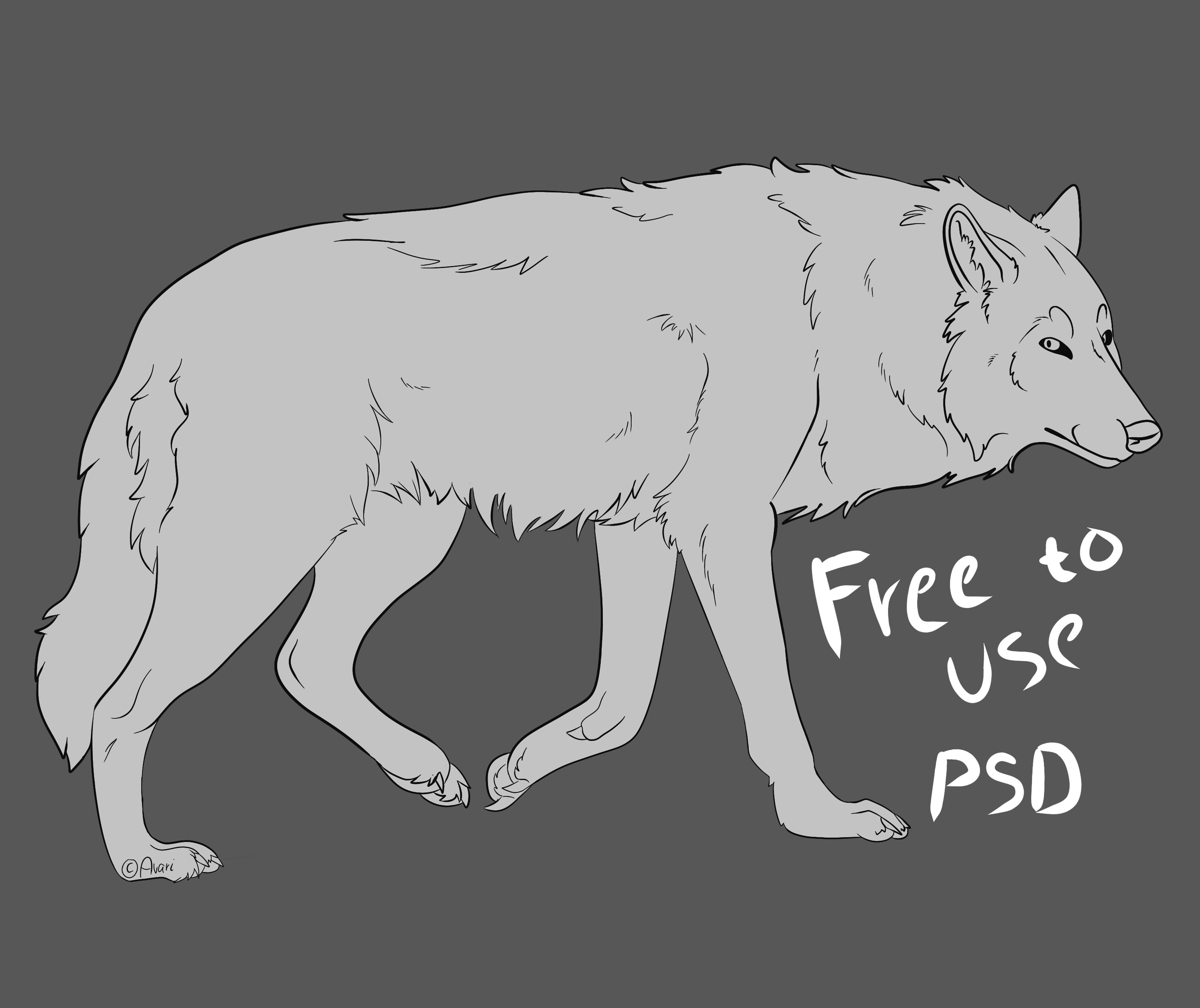 Wolf base 001 // FREE TO USE by ZethalyCZ on DeviantArt