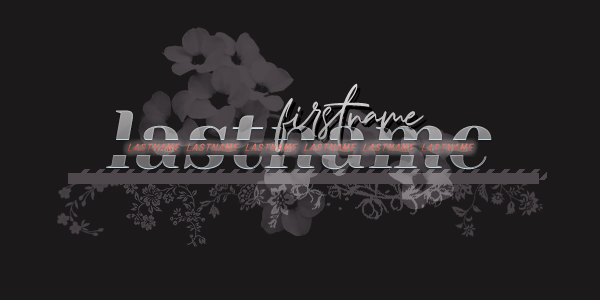 simple name header {template} by localdreamers on DeviantArt