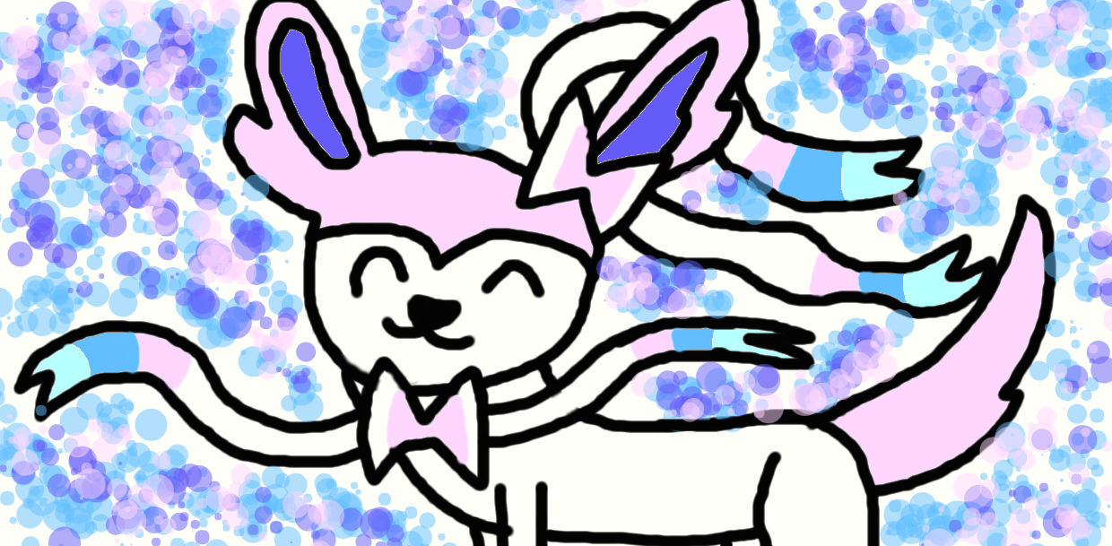 A Happy Sylveon by ZwolfieLove on DeviantArt