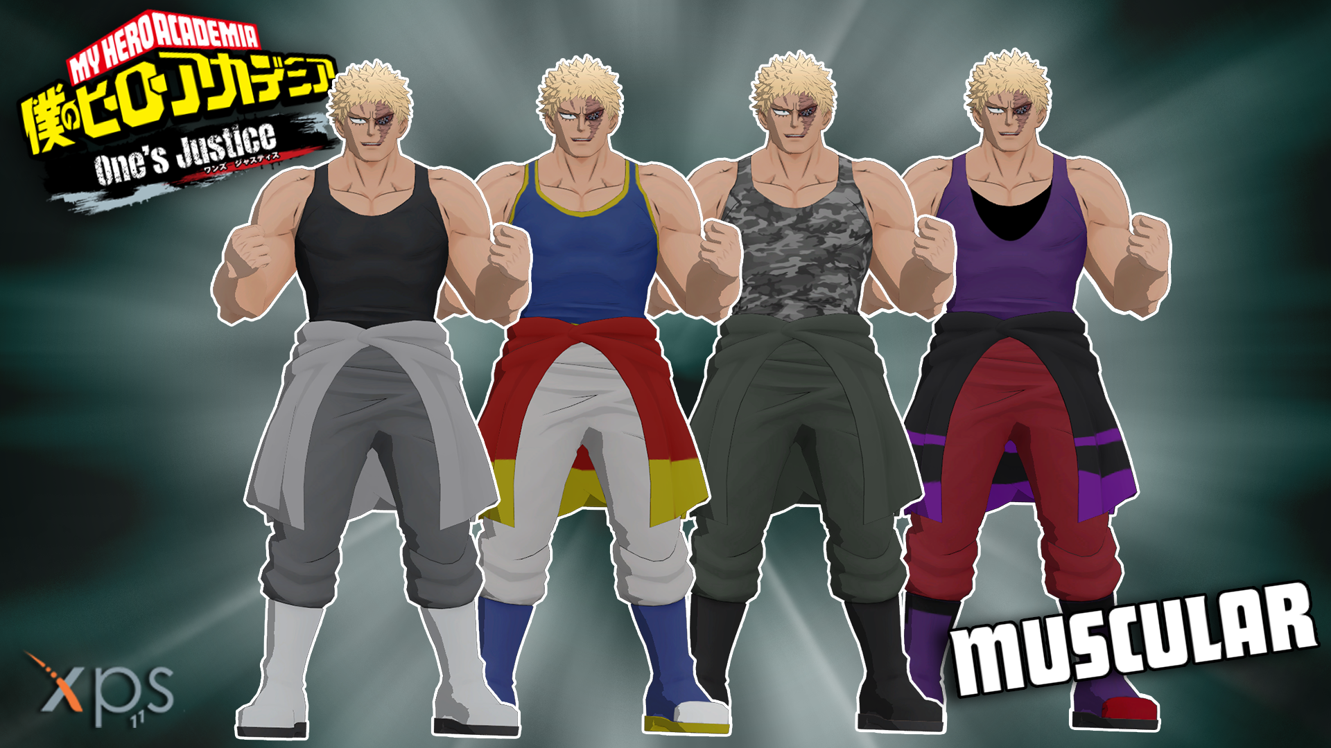 MHA- Muscular [ALT COLORS] by Silverado117 on DeviantArt
