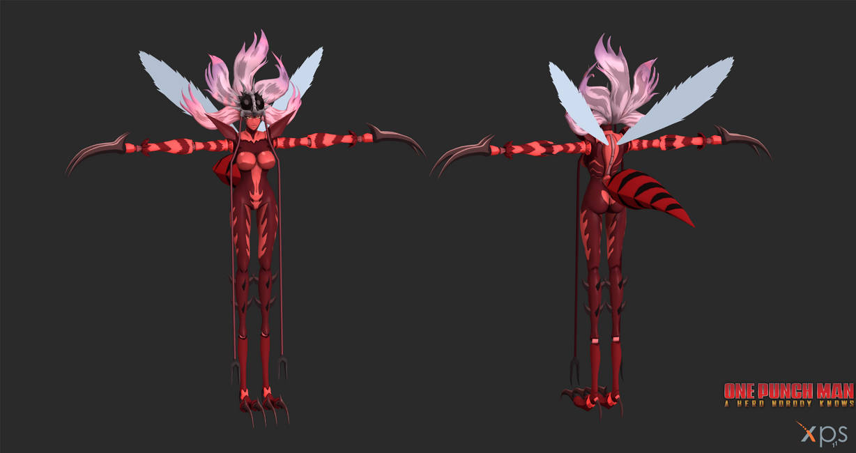 OPM:AHNK - Mosquito Girl [Form 2] (XPS/.blend/FBX by Eagle-31 on DeviantArt
