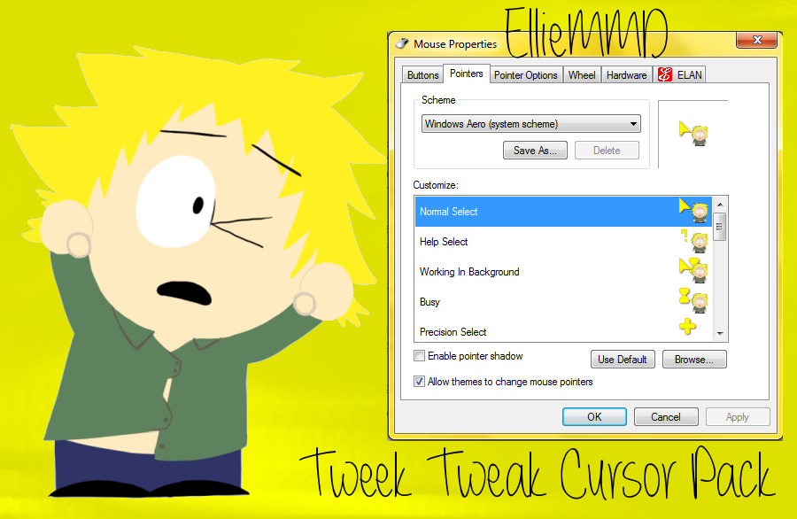 Tweek Tweak Cursor Pack by EllieMMD on DeviantArt