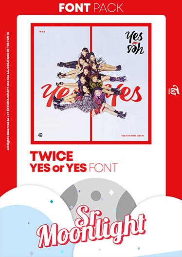 TWICE - YES or YES | Font Pack #1 by SrMoonlight on DeviantArt