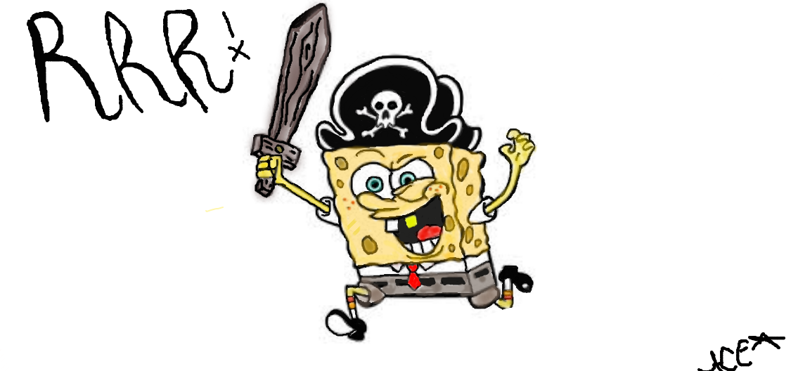 Spongebob the Pirate ! :3 RRR! by Bell-Goes-Rawr-o-O-o on DeviantArt