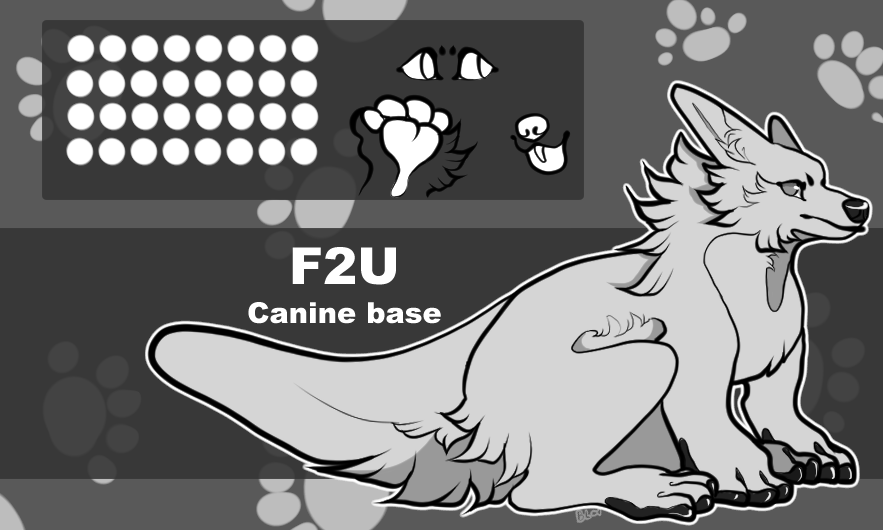 F2U Dog Base by Bettalong on DeviantArt