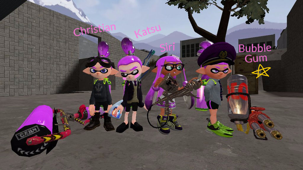 Just Peachy... GMOD Splatoon - Perilous Pink Team by DanielGreenInkling ...