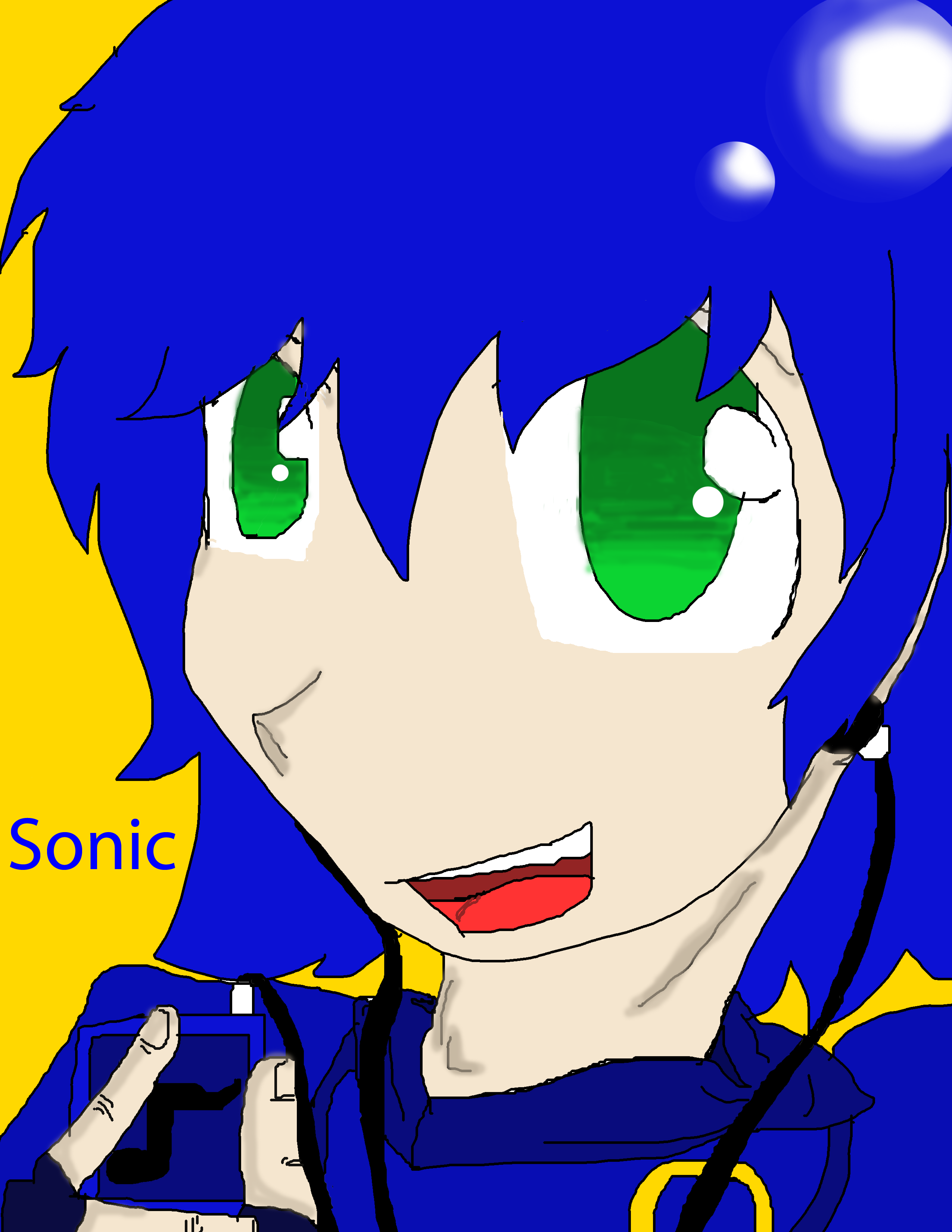 Sonic as a Human by CherryWolf1 on DeviantArt