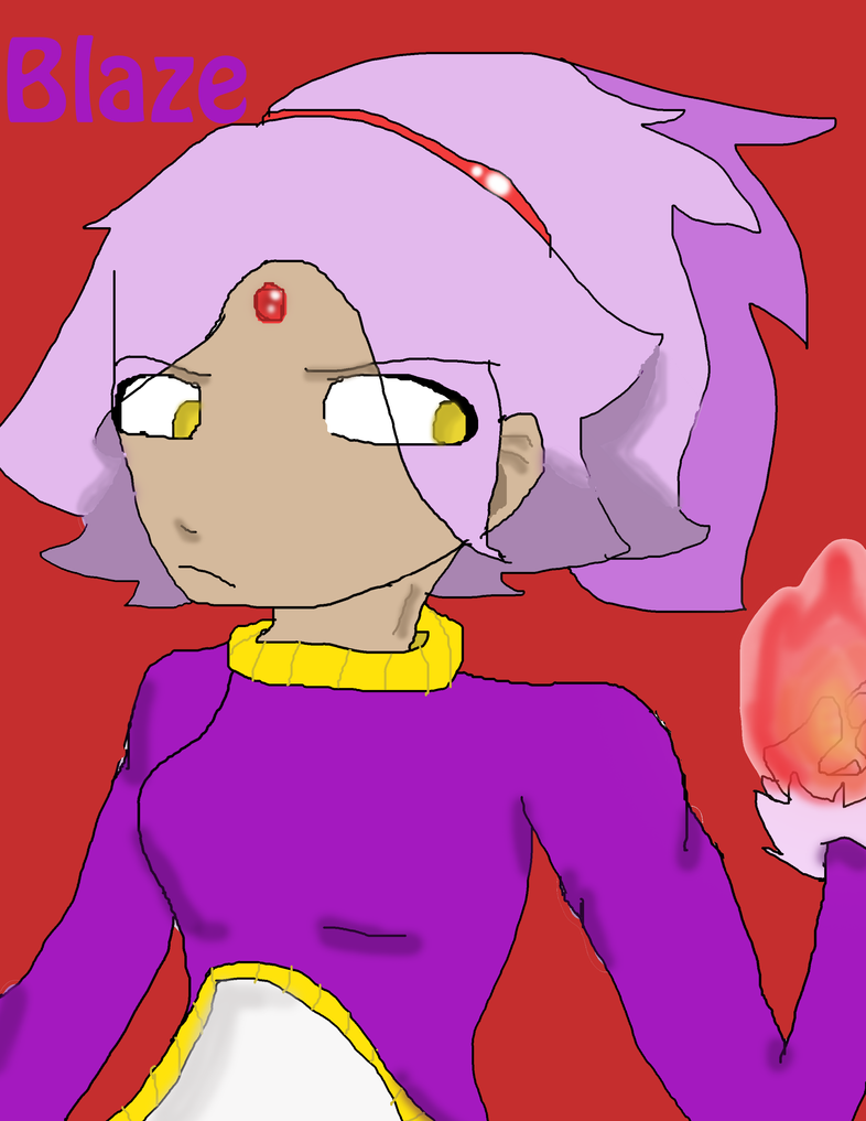 Blaze as a Human by CherryWolf1 on DeviantArt