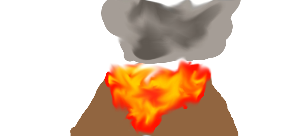 Erupting volcanoe by Dragon-Seafire on DeviantArt