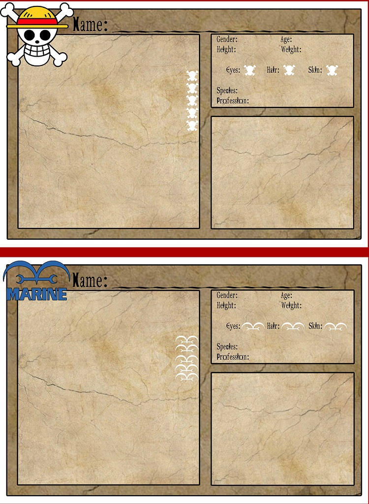 OC Sheet - One Piece by CidSin on DeviantArt
