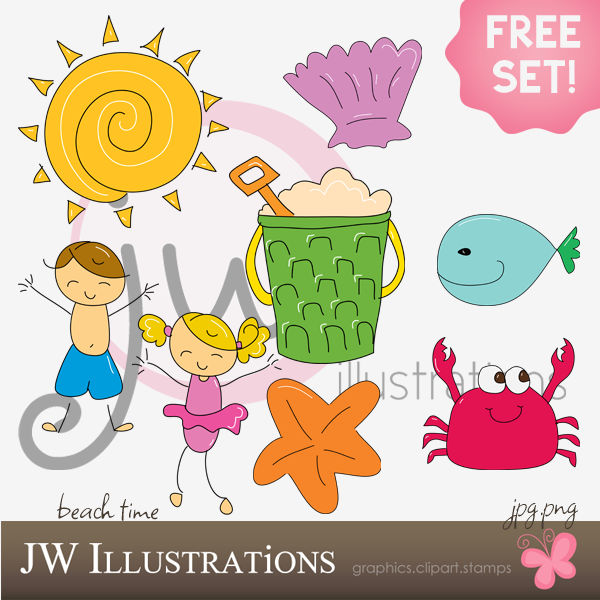 Beach Time FREE Set by jdDoodles on DeviantArt