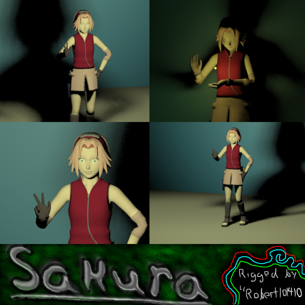 Sakura Rig version 2 by ASideOfChidori on DeviantArt