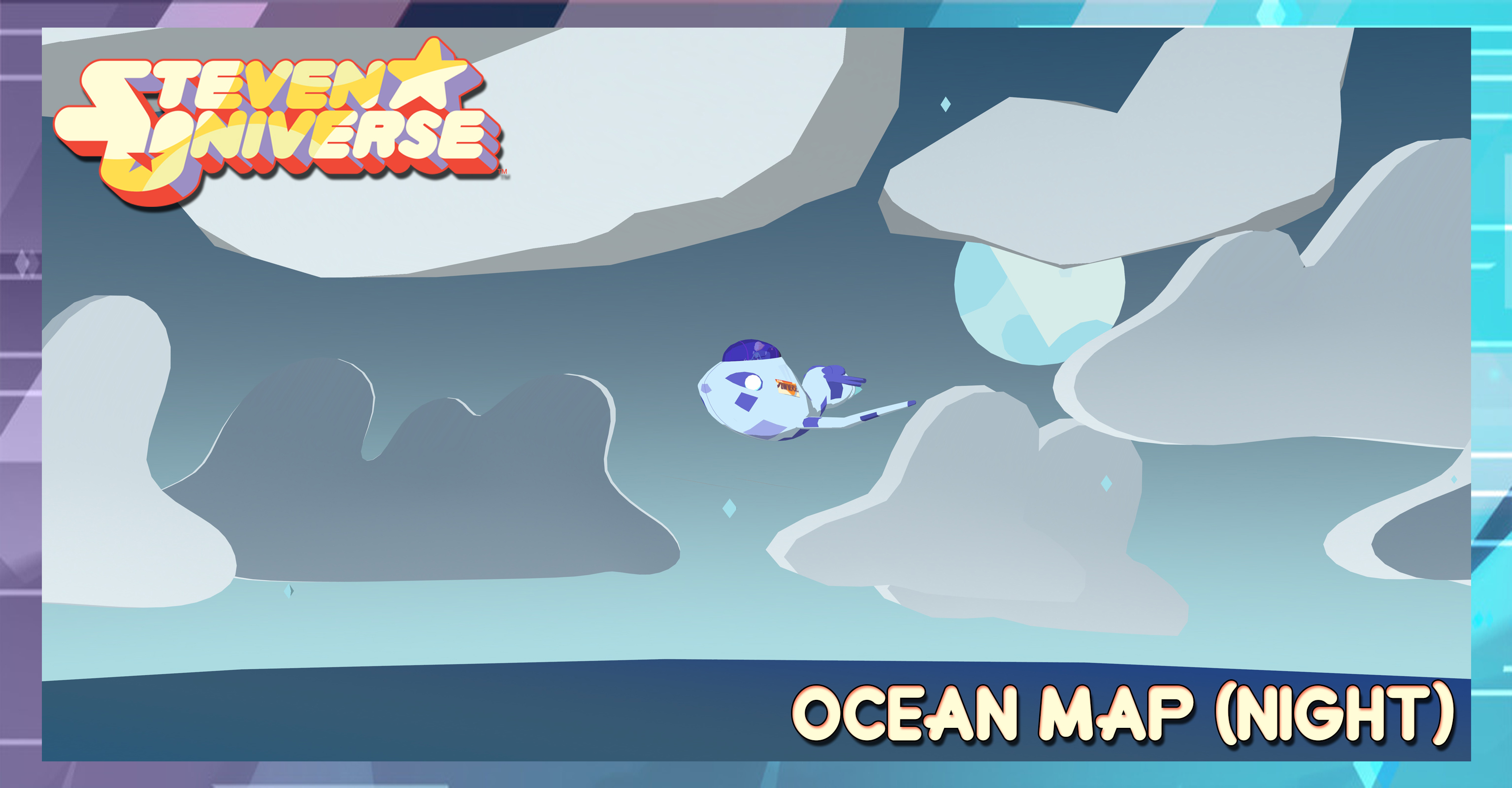 Steven Universe (Map)- Ocean (Night) by ASideOfChidori on DeviantArt
