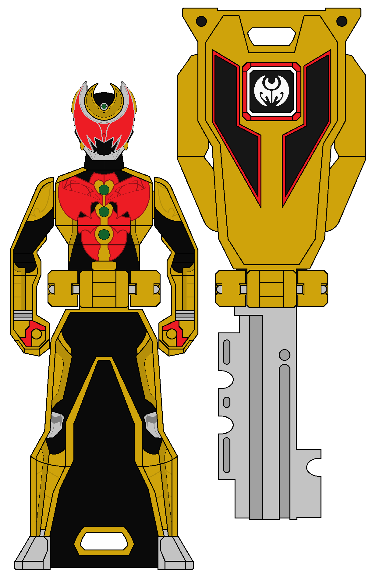 Ranger Keys- Kamen Rider Kiva Emperor Form by Axusho on DeviantArt