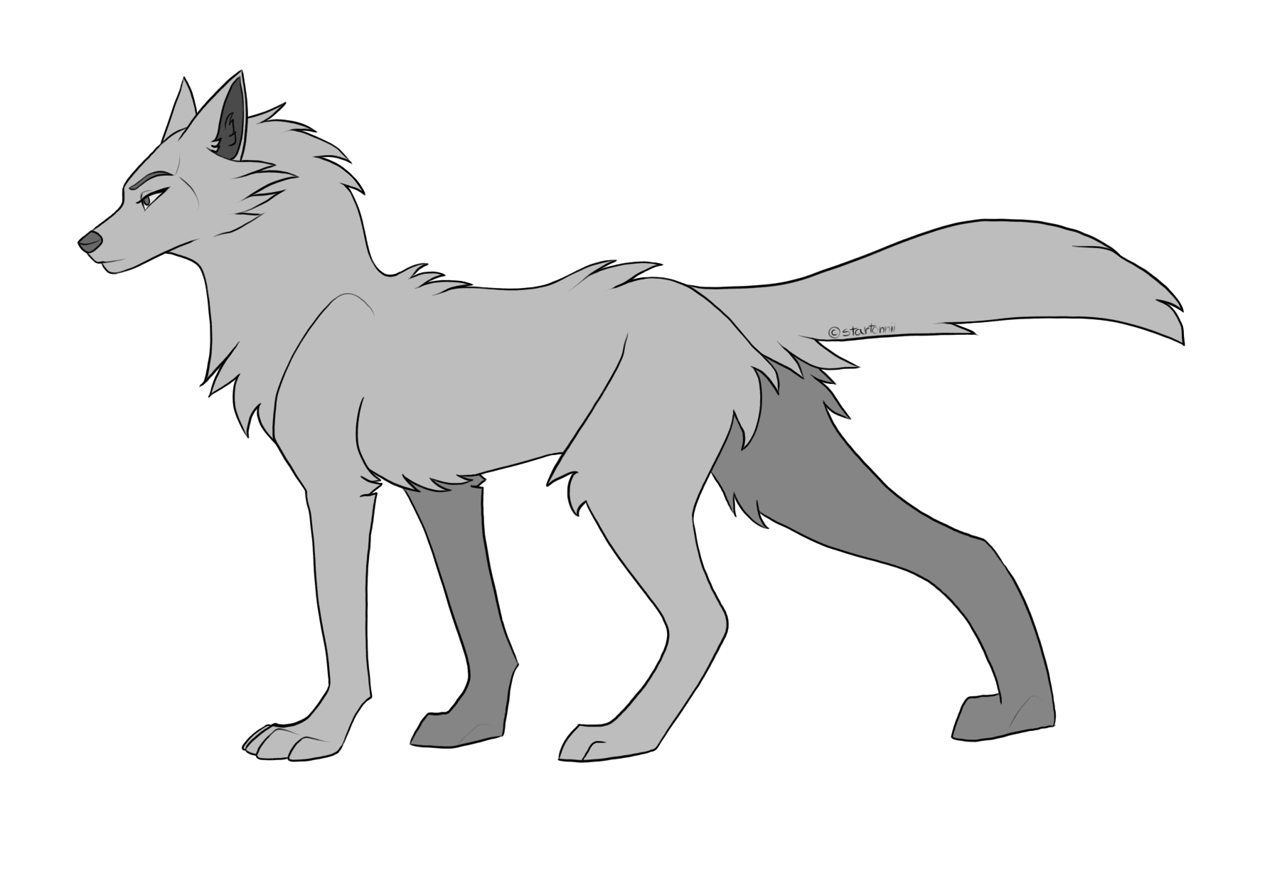 P2U Wolf Base by startonnii on DeviantArt