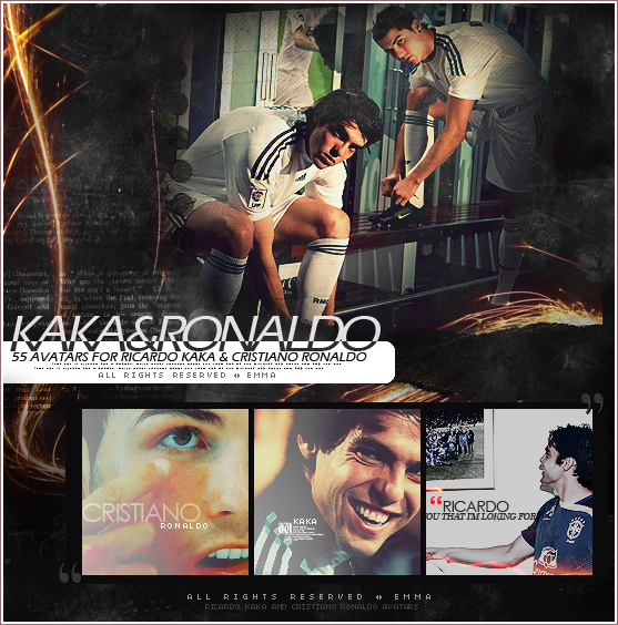 Kaka and Ronaldo Avatars by reaLmadridGirl on DeviantArt