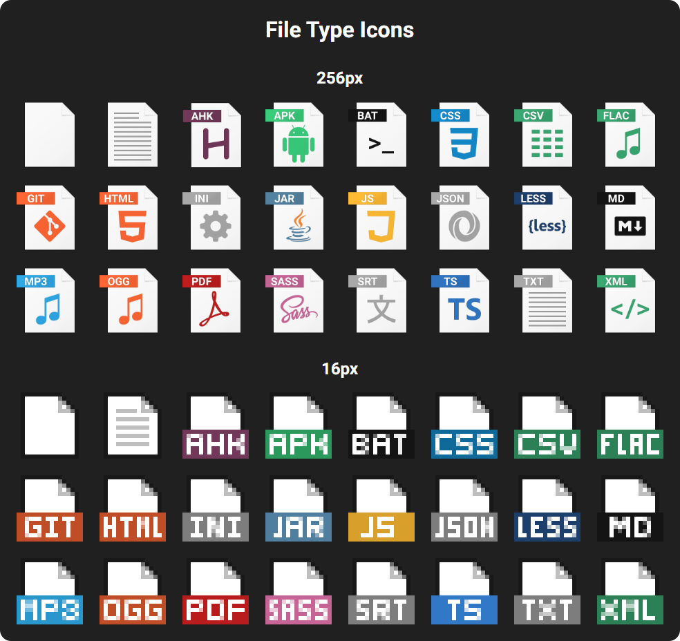 File Type Icons by Metal-Txus on DeviantArt