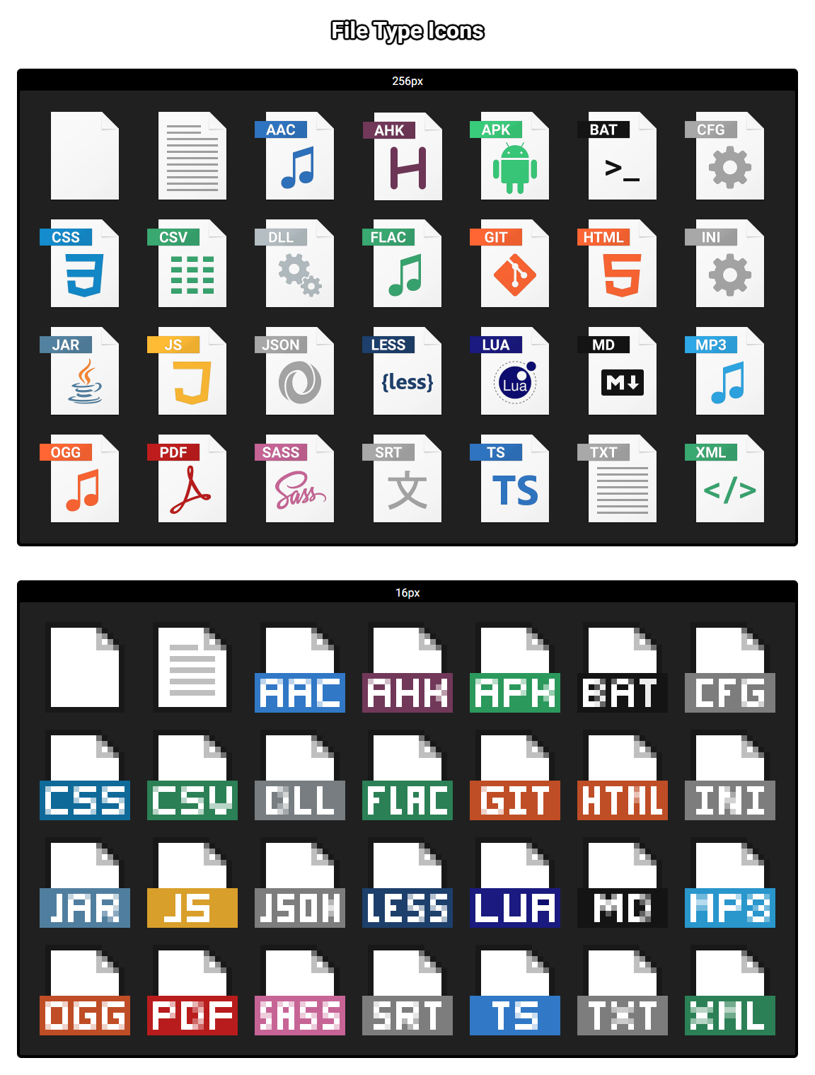 File Type Icons by Metal-Txus on DeviantArt