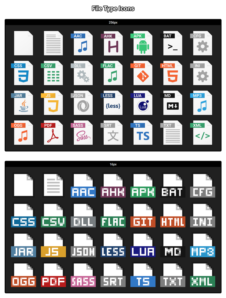 File Type Icons by Metal-Txus on DeviantArt