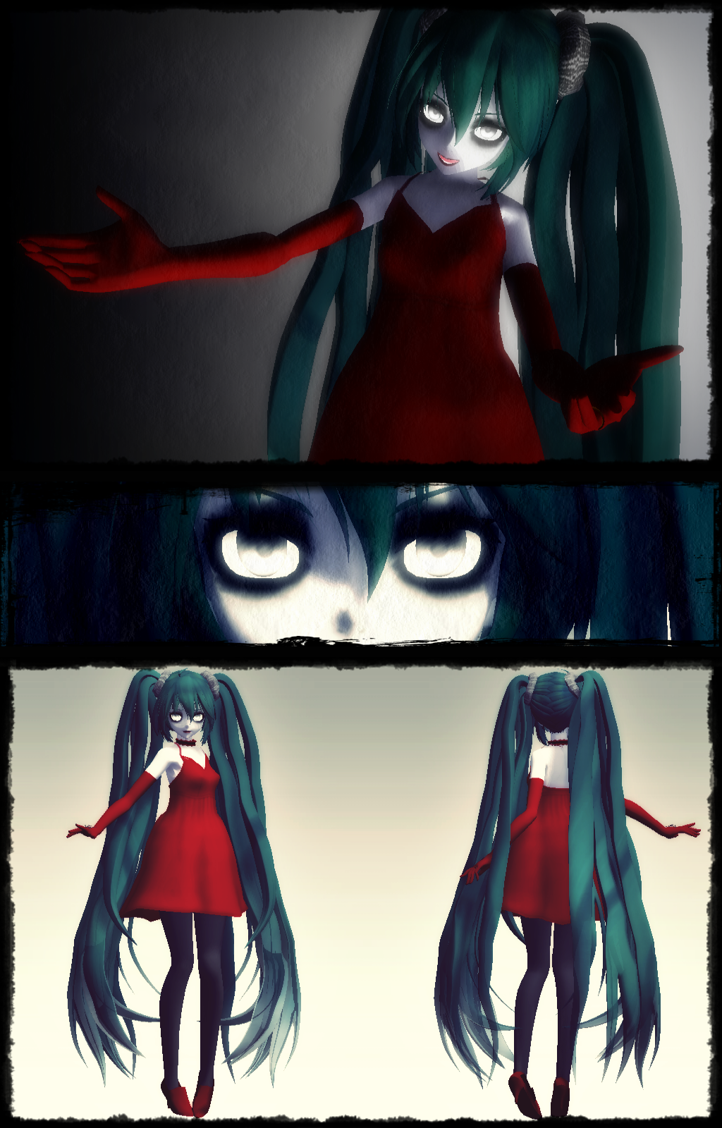 Rotten Girl Miku - DL by mmdyesbutterfly on DeviantArt