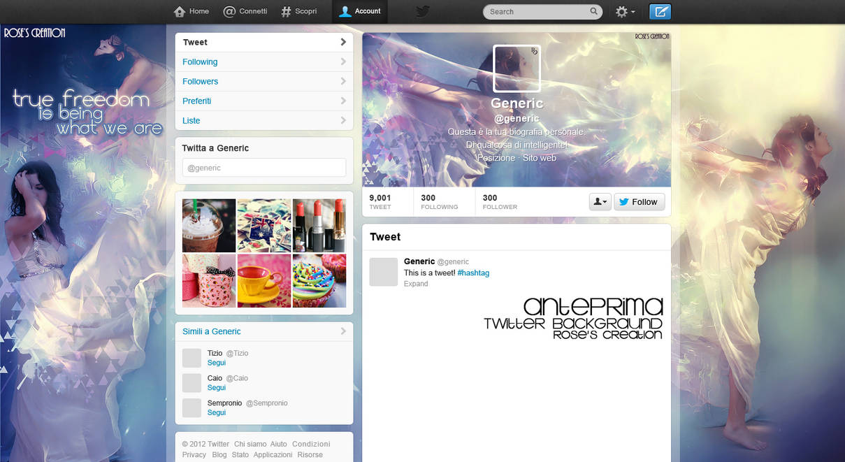 Freedom (Twitter Background) by dreamswoman on DeviantArt