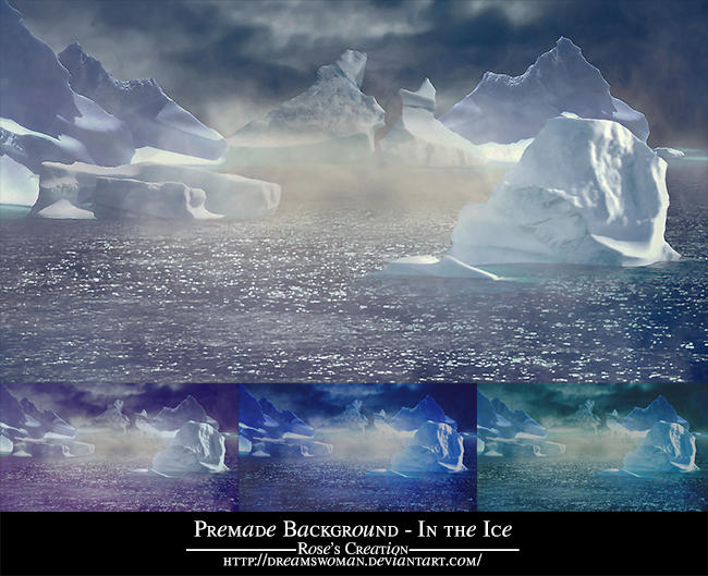 Premade Background - In the Ice by dreamswoman on DeviantArt