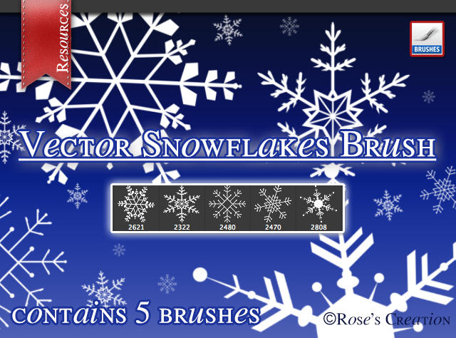 Vector Snowflakes Brush by dreamswoman on DeviantArt