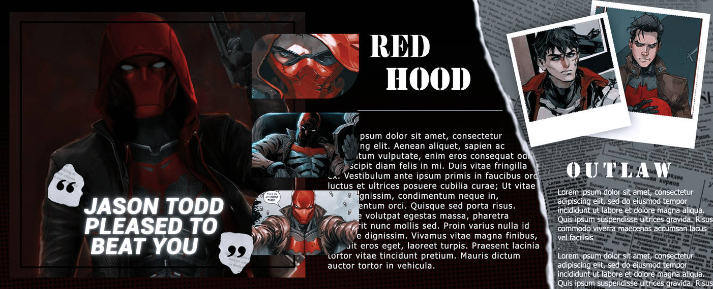 Red Hood Template By Sippinchloriine by editsrancios on DeviantArt