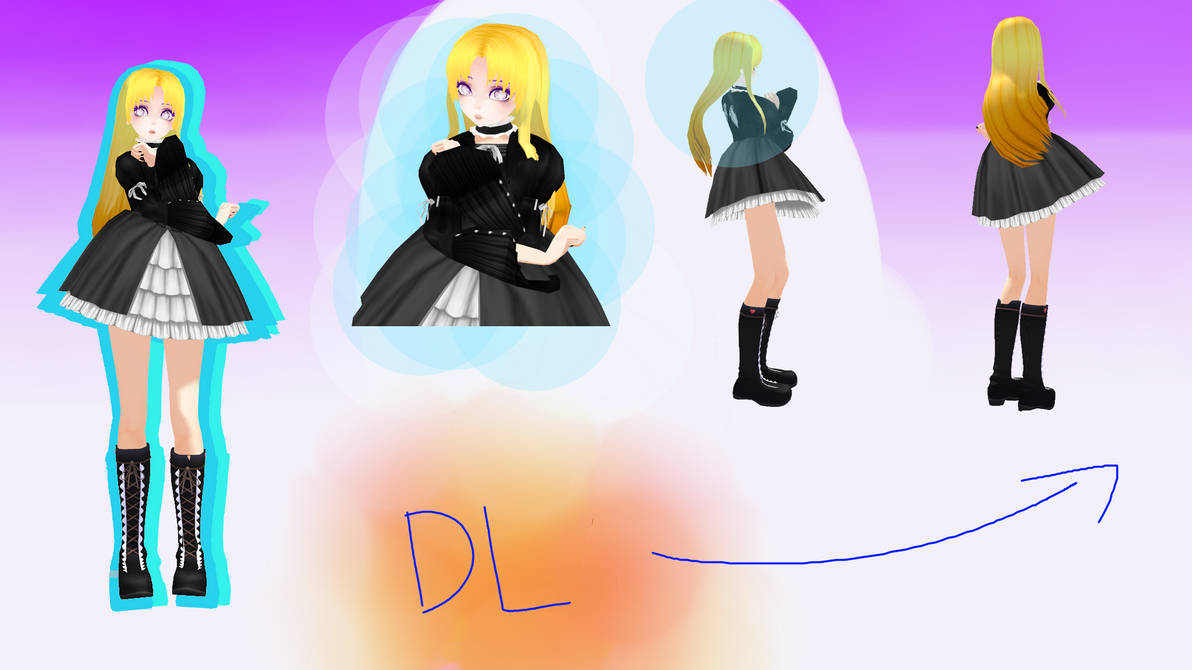 MMD Blonde Mannequin/Dark Doll +DL by KawaiiKarploopee on DeviantArt
